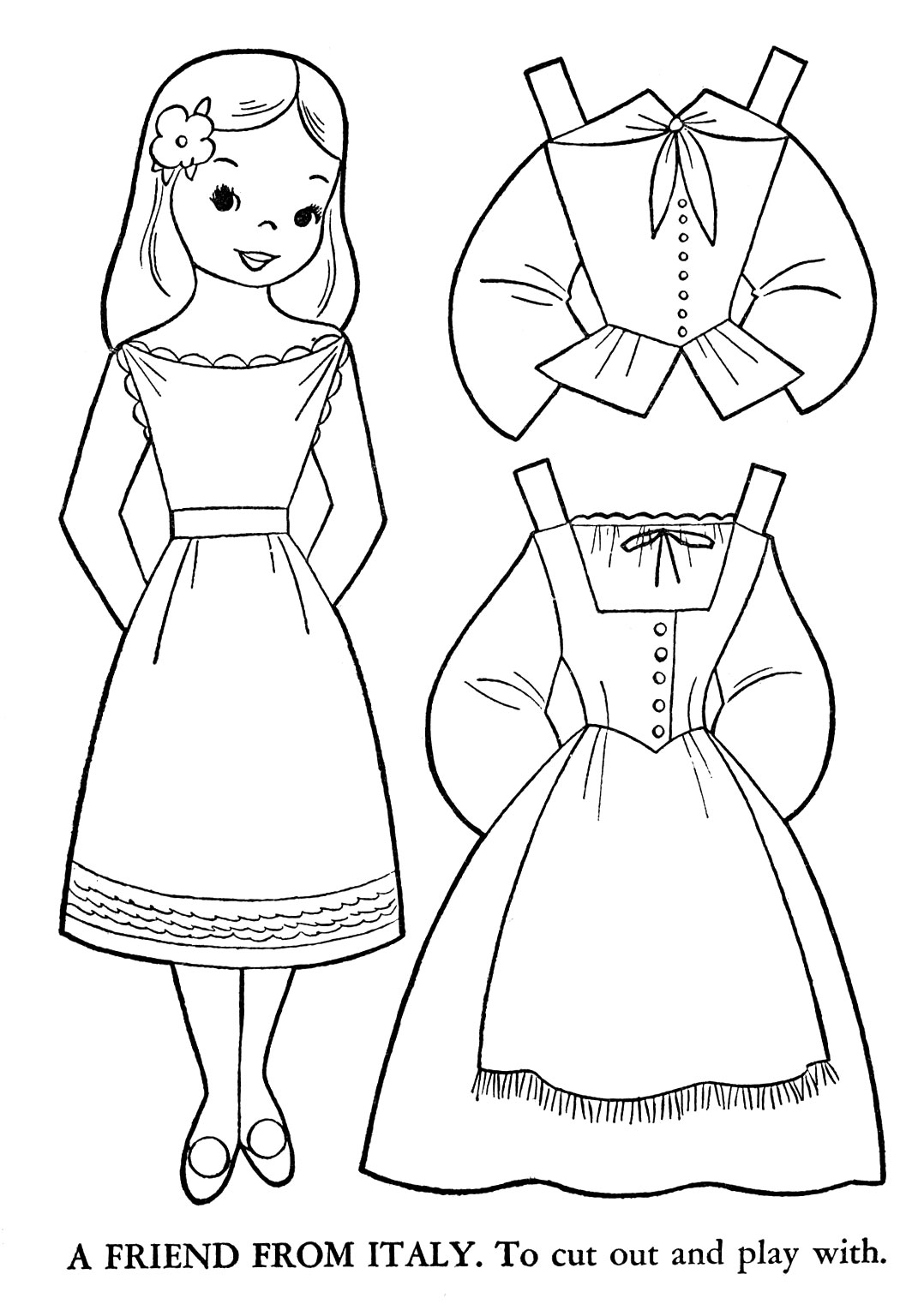 Paper Dolls Paper Doll Template Paper Dolls Printable